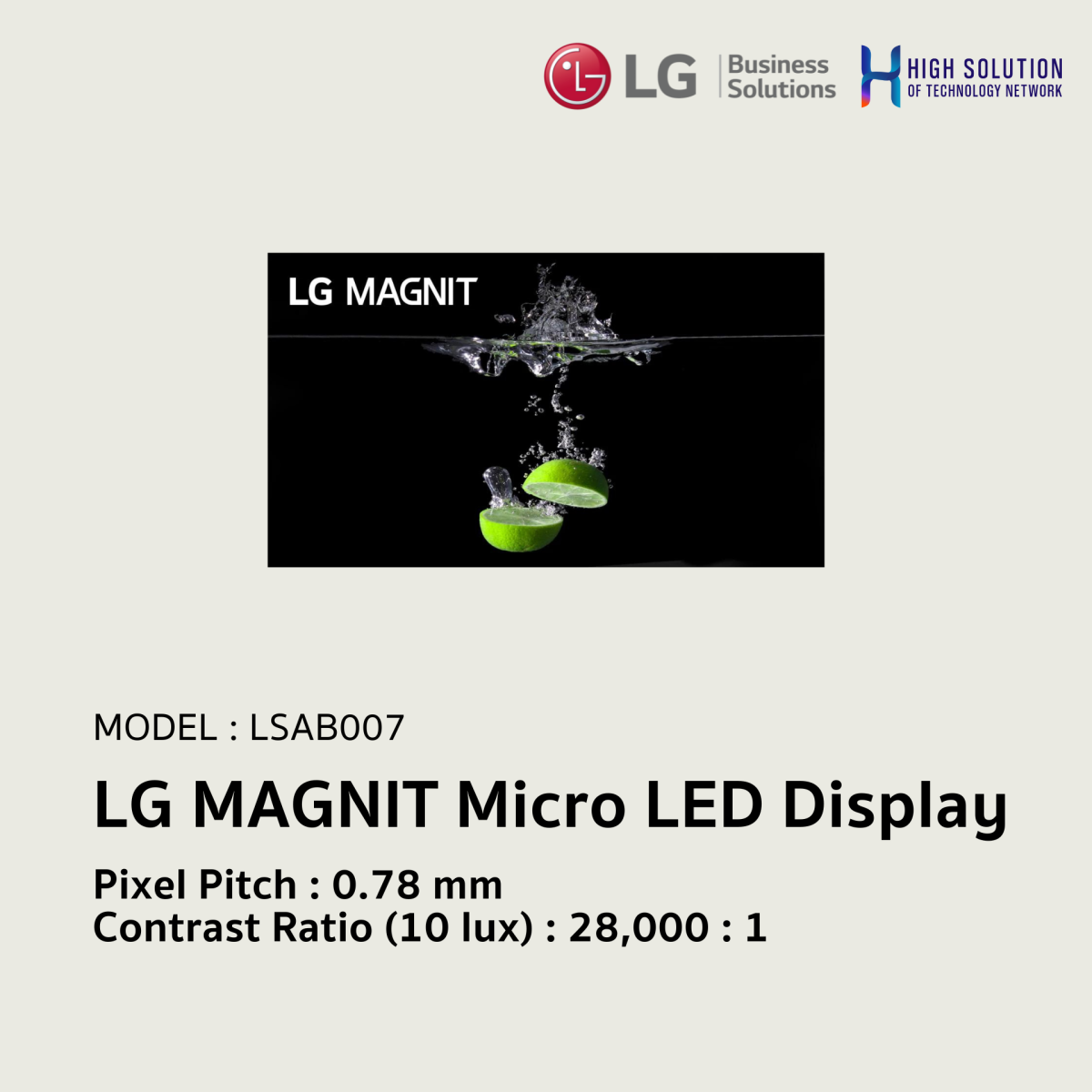 LSAB007 LG Magnit Micro LED Display True Innovation behind New Depths P0.78