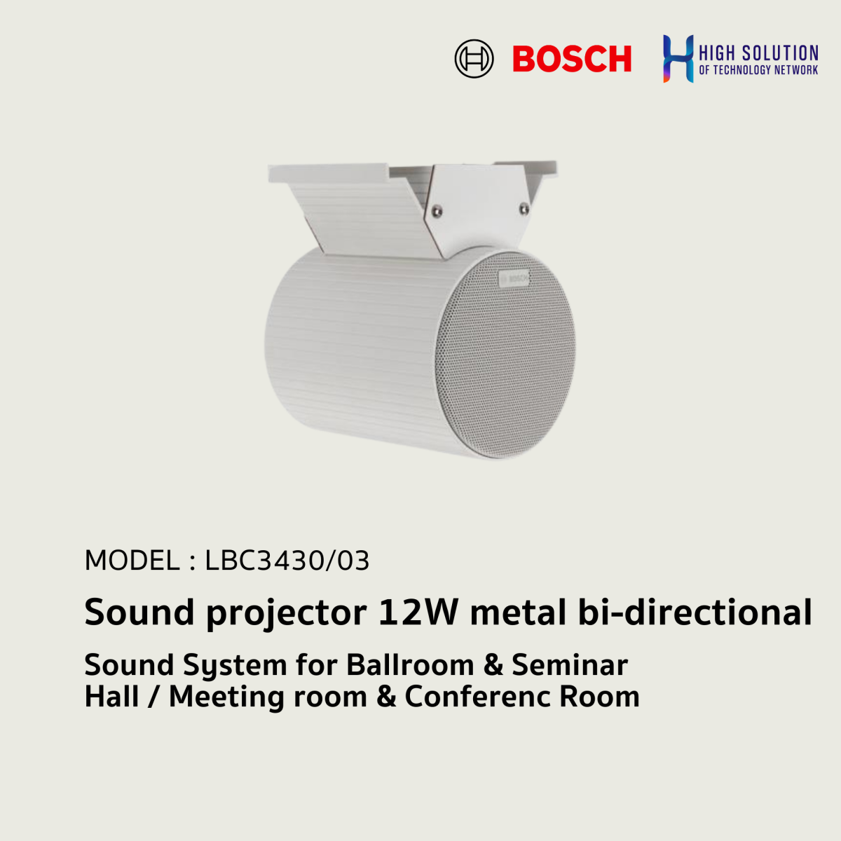 LBC3430/03 BOSCH Sound projector 12W metal bi-directional / Sound ...
