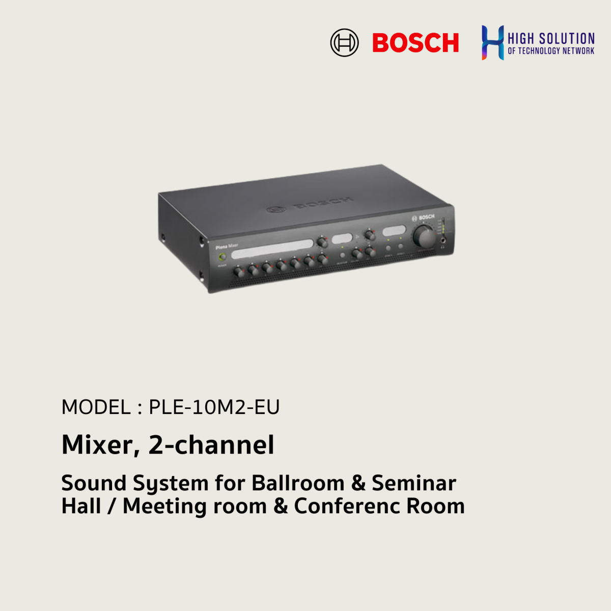 PLE-10M2-EU BOSCH Mixer, 2-channel / Sound System for Ballroom ...