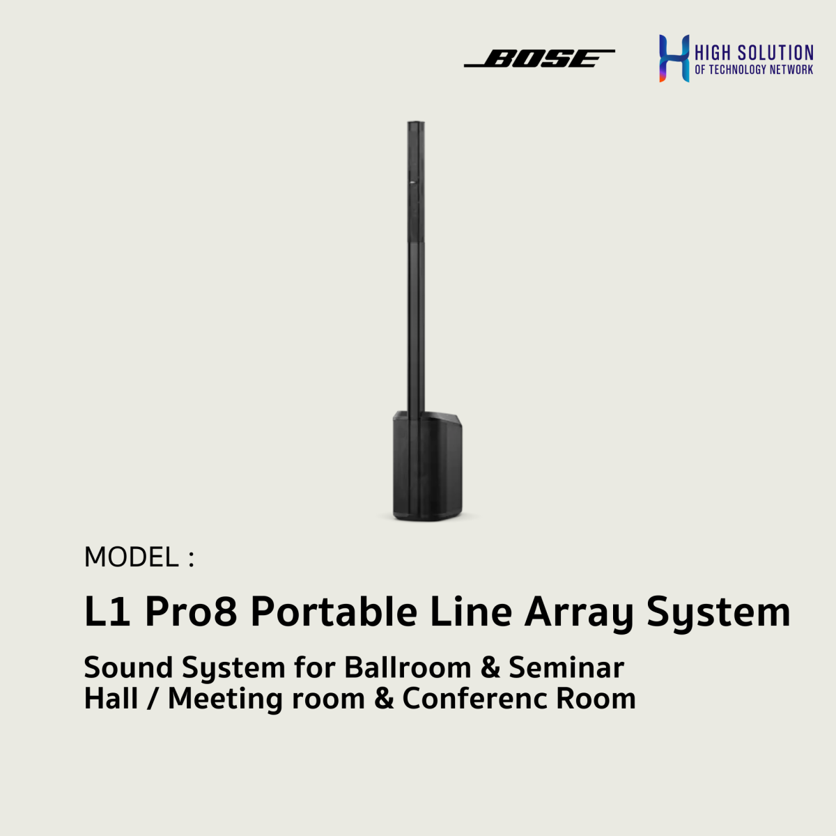 BOSE L1 Pro8 Portable Line Array System / Sound System for Ballroom ...