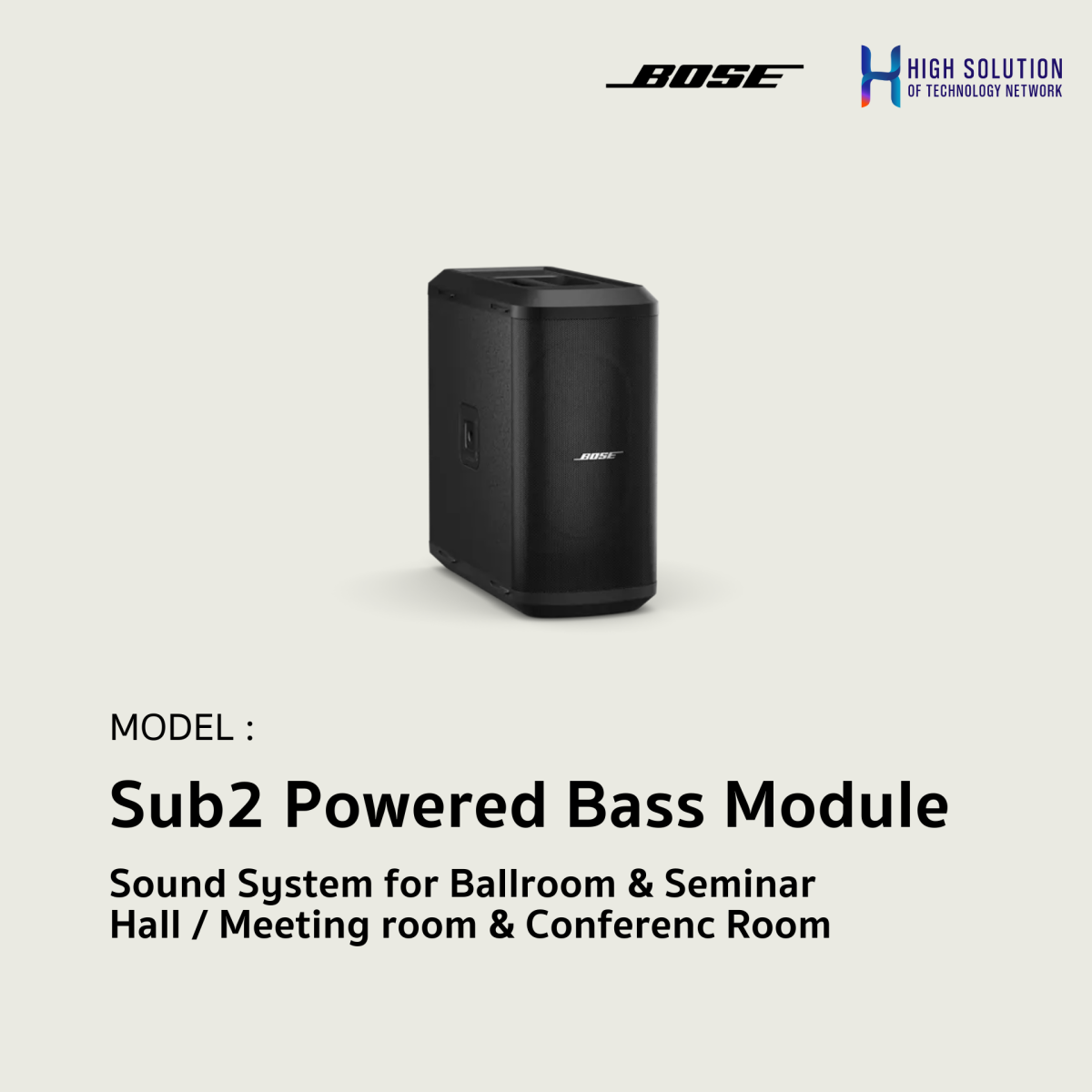 ฺBOSE Sub2 Powered Bass Module / Sound System for Ballroom & Seminar ...