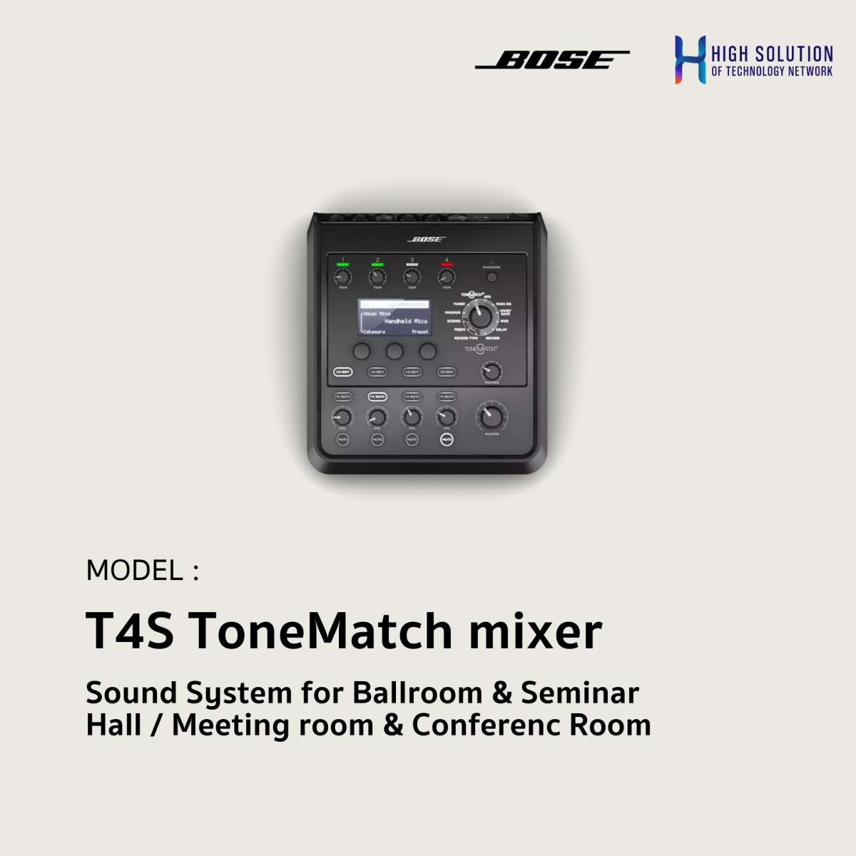 BOSE T4S ToneMatch mixer / Sound System for Ballroom & Seminar Hall ...