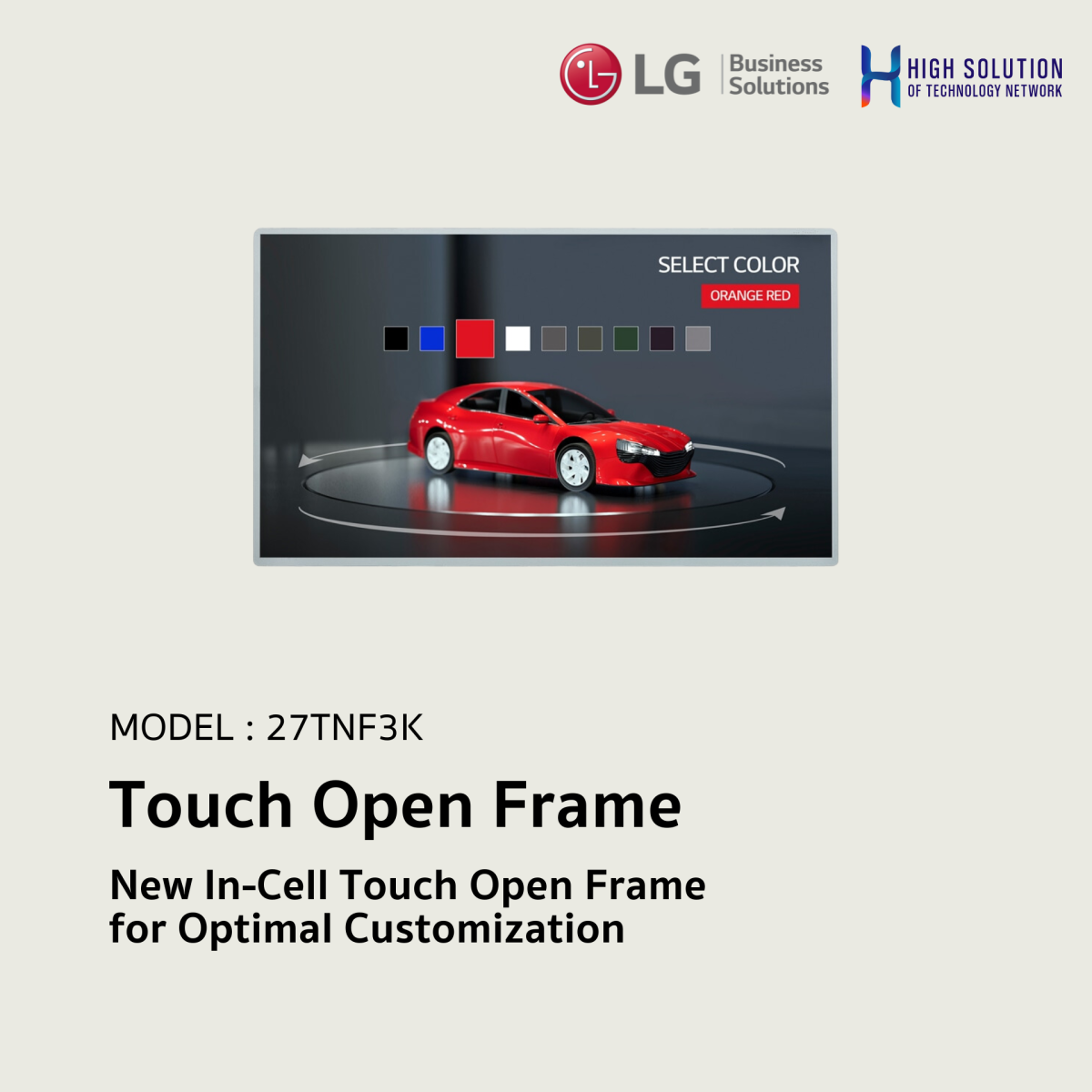 27TNF3K LG 27" New In-Cell Touch Open Frame for Optimal Customization ...