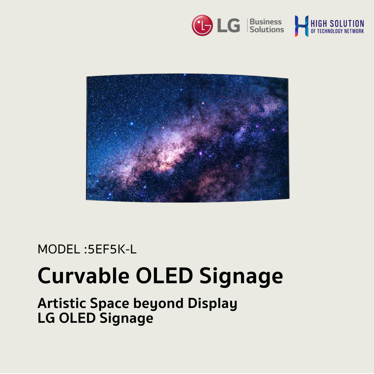 55EF5K-L LG 55" Flexible Curved Open Frame OLED Signage Digital Signage ...
