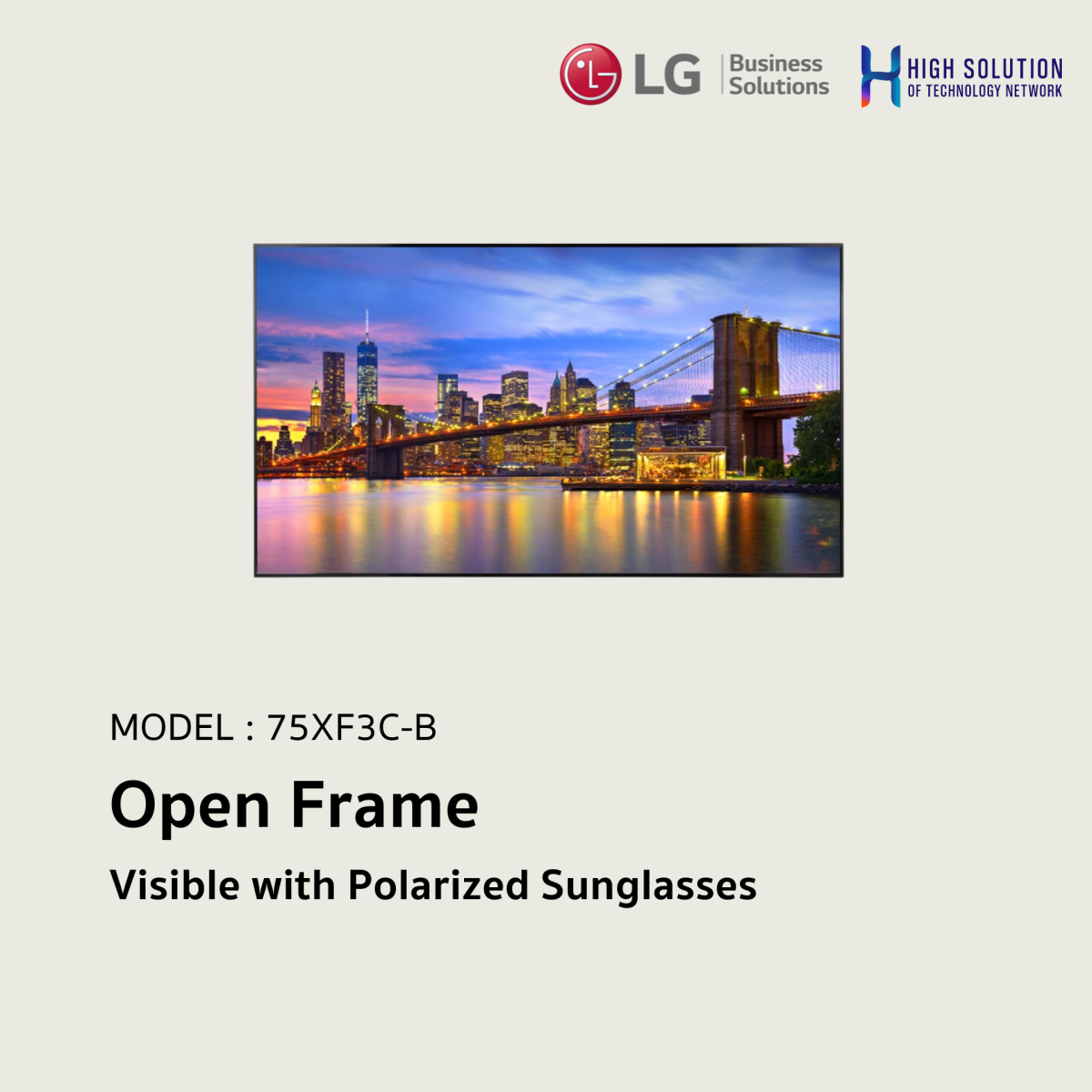 75XF3C-B LG 75" 3,000nits UHD Open-frame Display Digital Signage ...