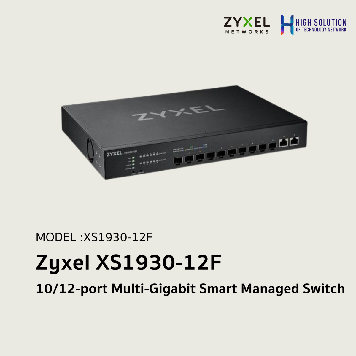 XS1930-12F Zyxel Smart Managed Gigabit Switch 24 Port, 4 Port SFP+ ...
