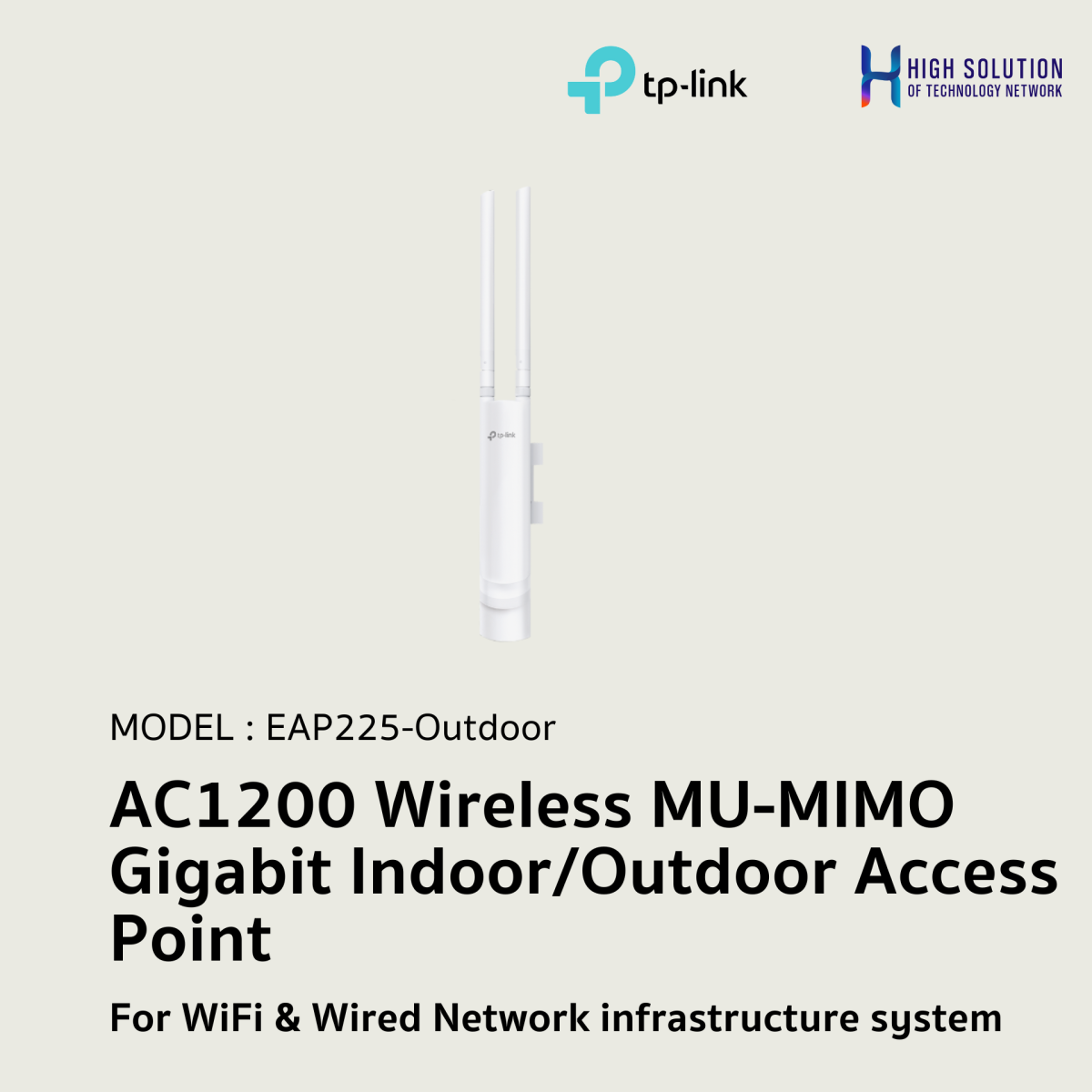 EAP225-Outdoor (TP-Link) AC1200 Wireless MU-MIMO Gigabit Indoor/Outdoor ...