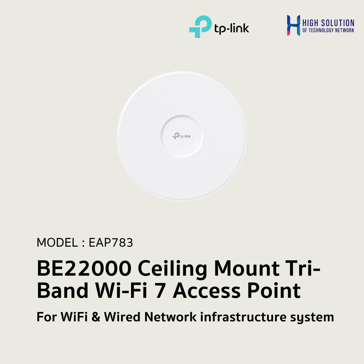 EAP783 (TP-Link) BE22000 Ceiling Mount Tri-Band Wi-Fi 7 Access Point ...