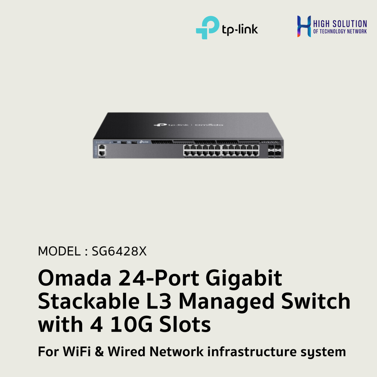 SG6428X (TP-Link) Omada 24-Port Gigabit Stackable L3 Managed Switch ...