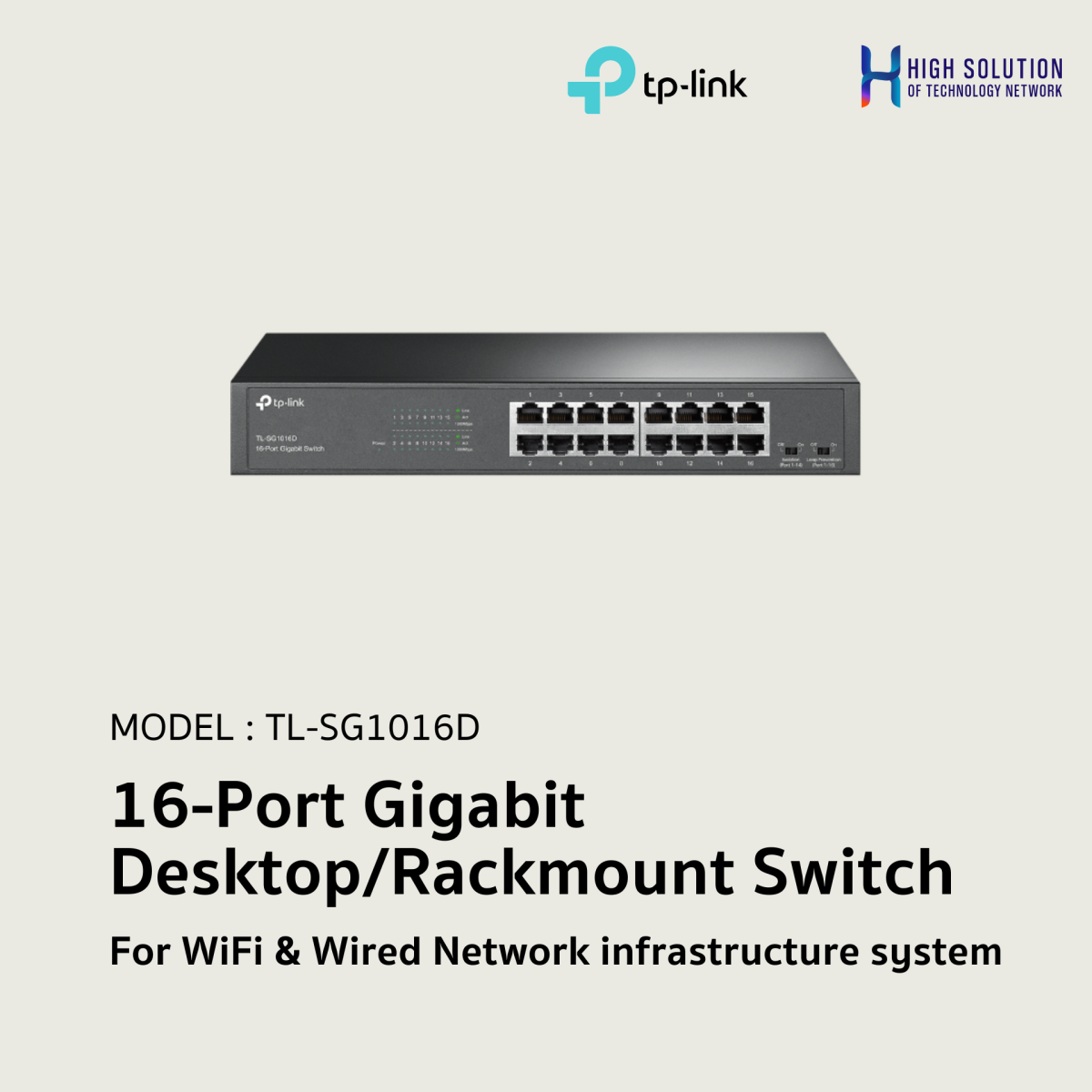 TL-SG1016D (TP-Link) 16-Port Gigabit Desktop/Rackmount Switch wifi ...