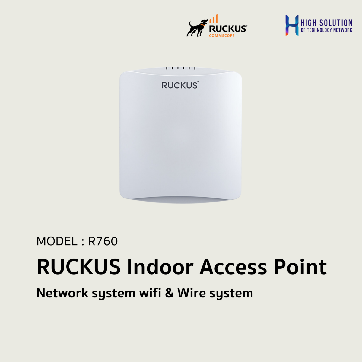 R760 RUCKUS Indoor Access Point For WiFi & Wired Network infrastructure ...