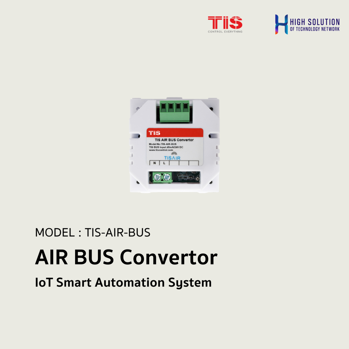 TIS-AIR-BUS, TIS, AIR BUS Convertor - IoT Smart Automation System - hstn