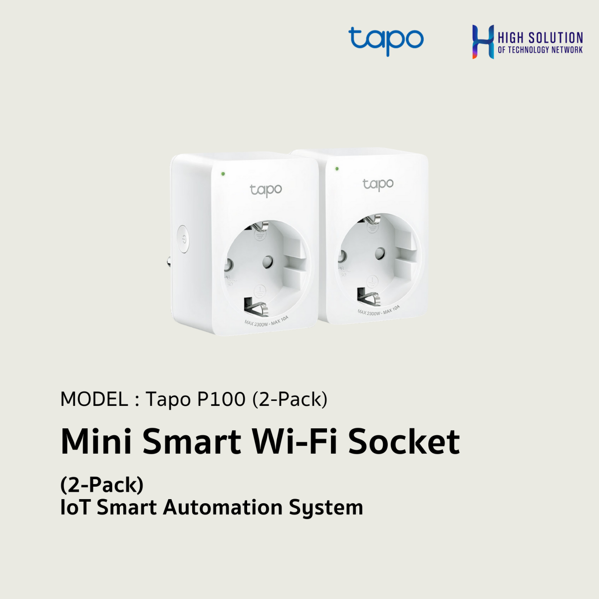 Tapo P100 (2-Pack), Tapo, Mini Smart Wi-Fi Socket - IoT Smart ...