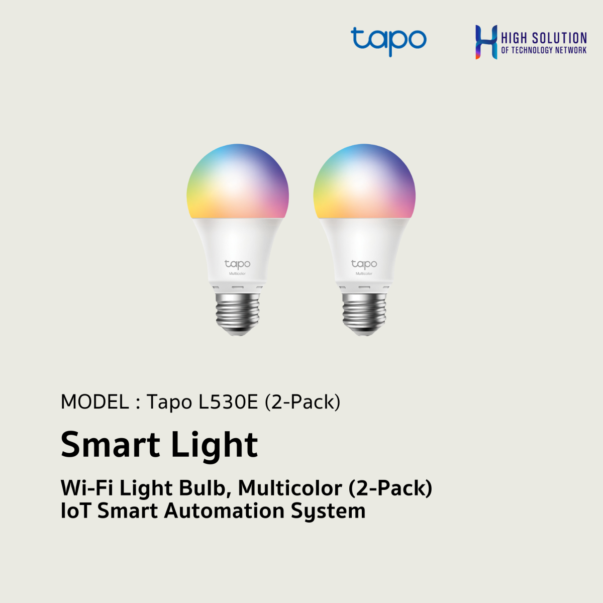 Tapo L530E (2-Pack), Tapo, Smart Light Wi-Fi Light Bulb, Multicolor ...