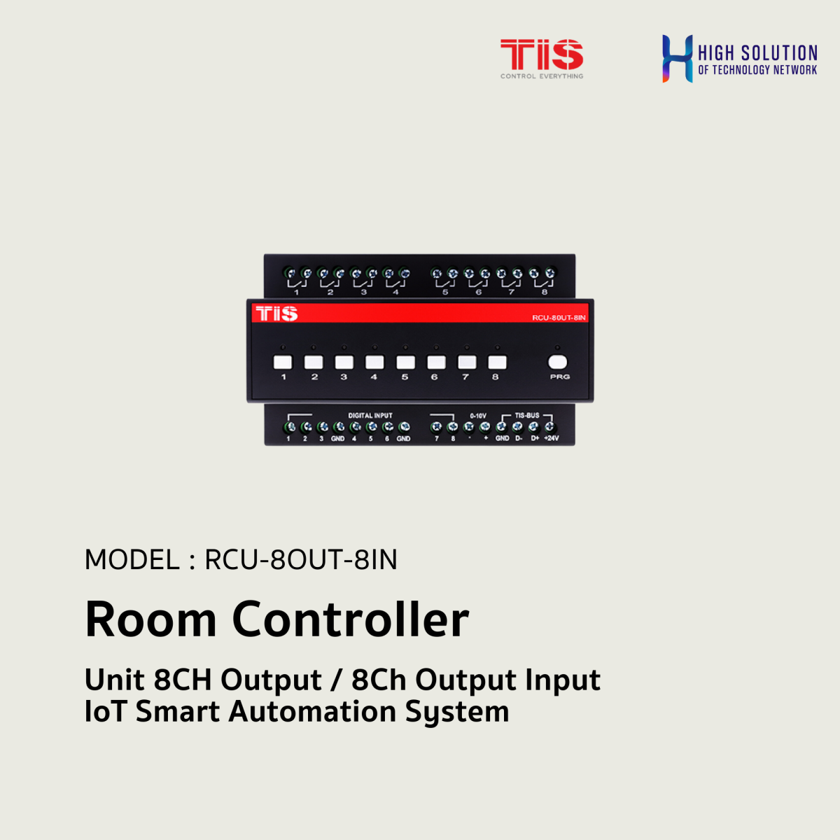RCU-8OUT-8IN, TIS, Room Controller Unit 8CH Output / 8Ch Output Input ...