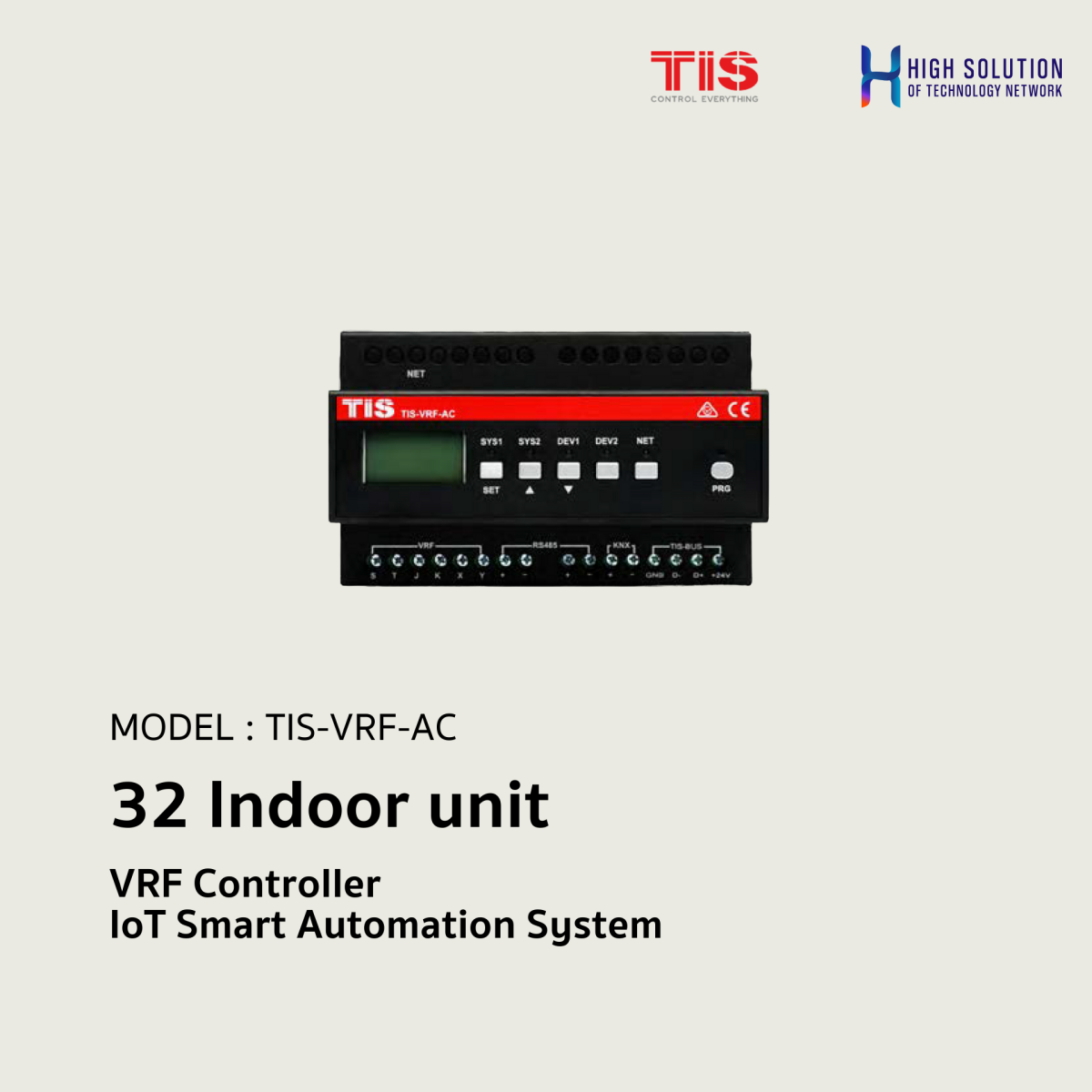 TIS-VRF-AC, TIS, 32 Indoor unit VRF Controller - IoT Smart Automation ...