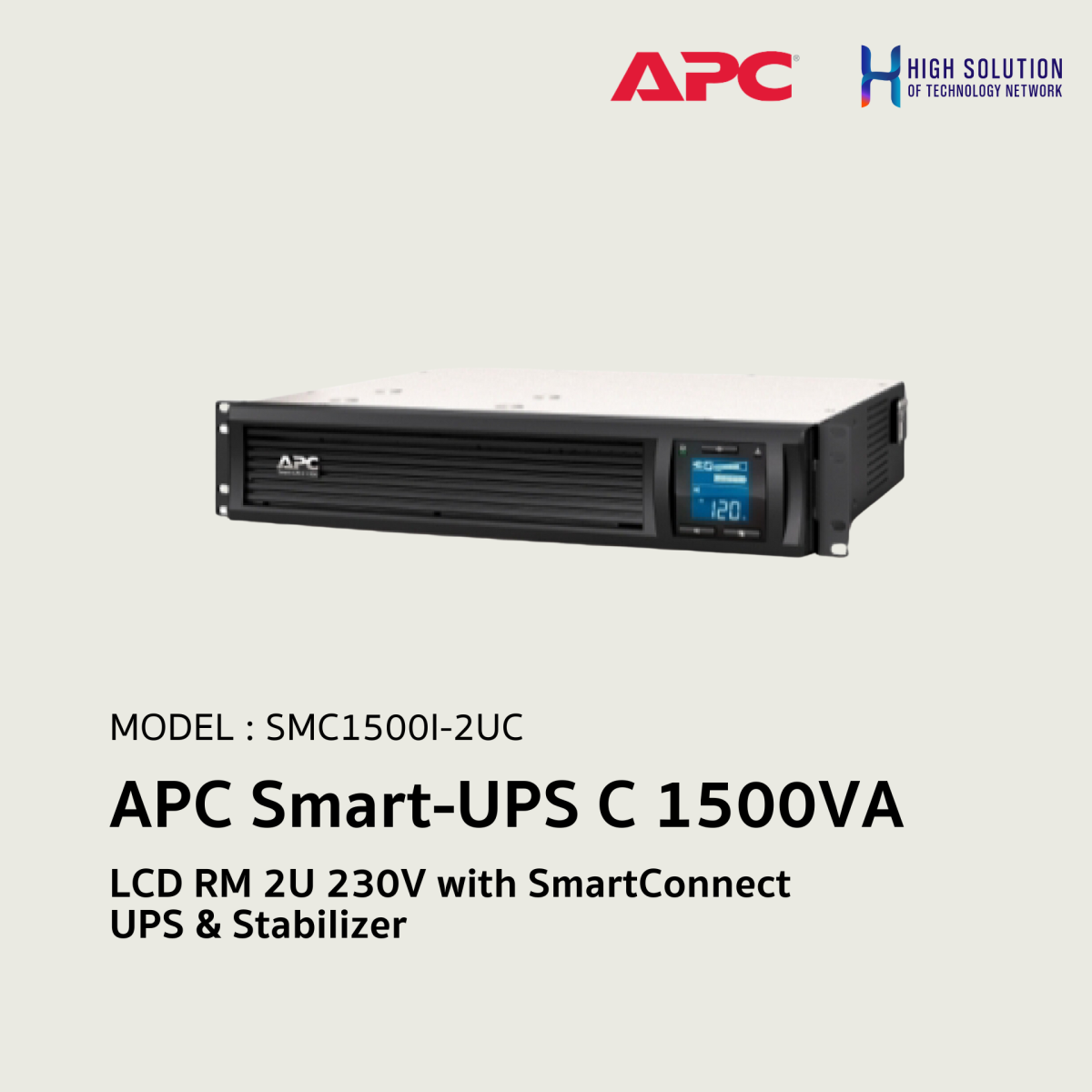 SMC1500I-2UC, APC, APC Smart-UPS C 1500VA LCD RM 2U 230V with ...