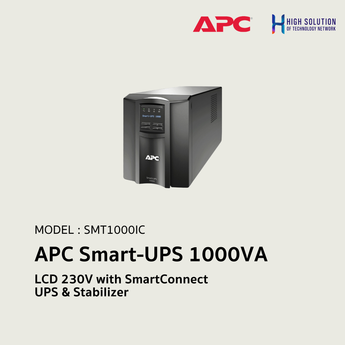SMT1000IC, APC, APC Smart-UPS 1000VA LCD 230V with SmartConnect - UPS ...
