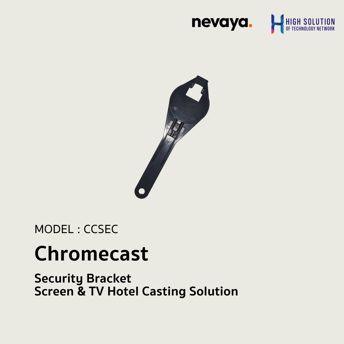 CCSEC, NevayaCast, Chromecast Security Bracket - Screen & TV Hotel ...