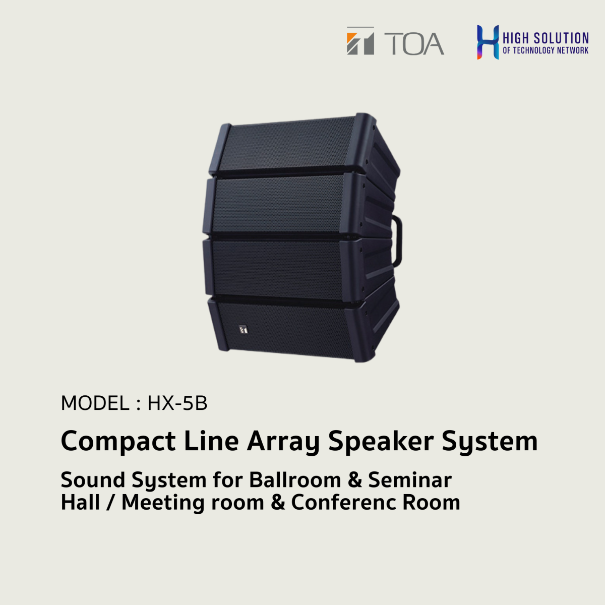 HX-5B (TOA) Compact Line Array Speaker System / Sound System for ...