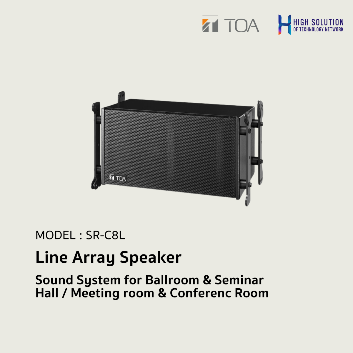 SR-C8L (TOA) Line Array Speaker / Sound System for Ballroom & Seminar ...
