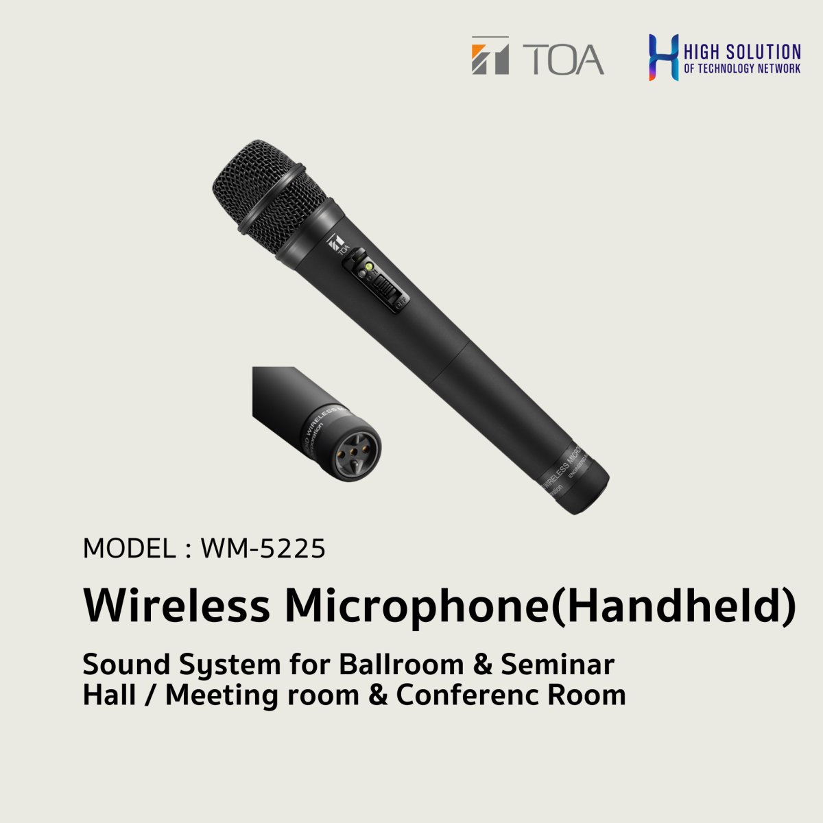 WM-5225 (TOA) Wireless Microphone(Handheld) / Sound System for Ballroom & Seminar Hall / Meeting ...