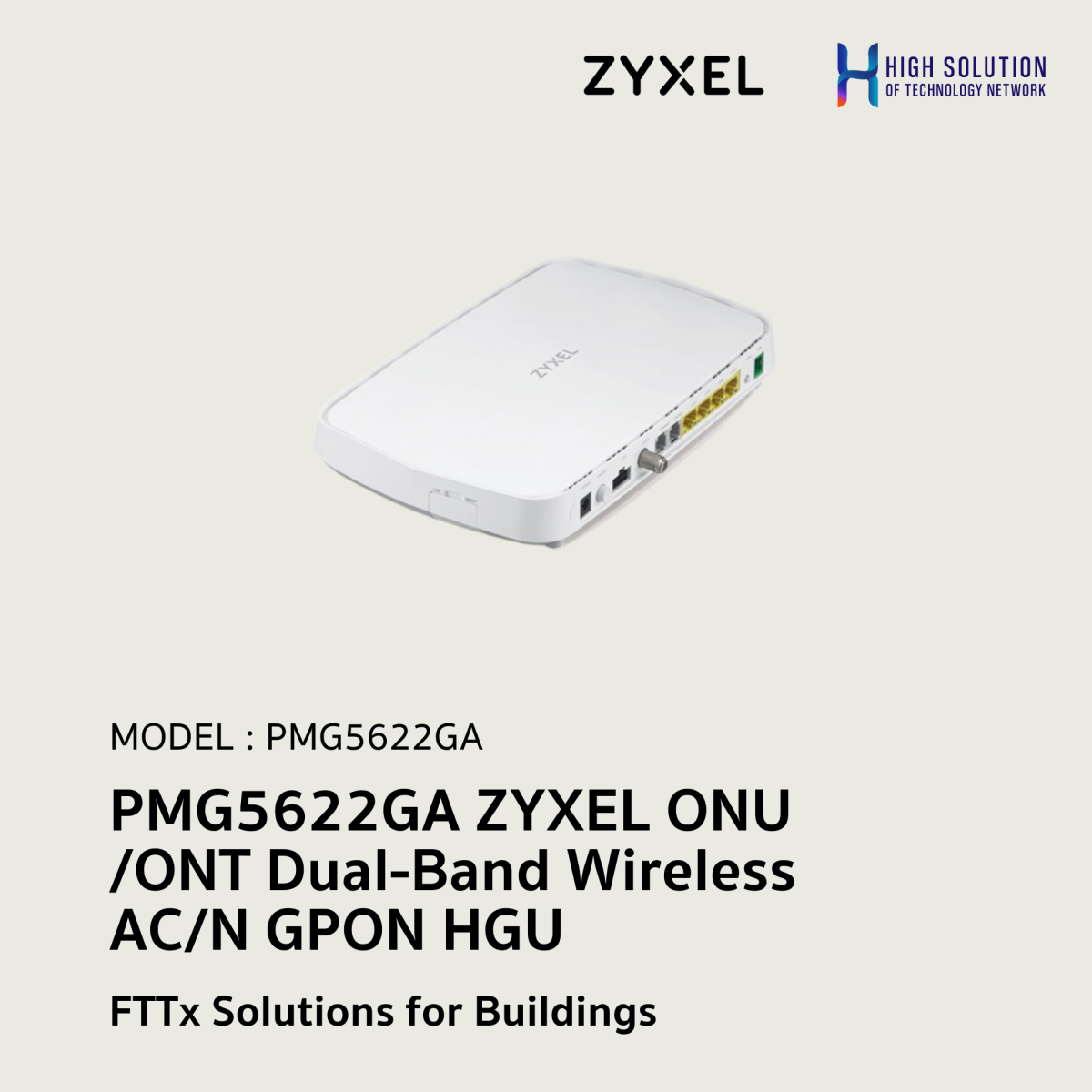 PMG5622GA ZYXEL ONU /ONT Dual-Band Wireless AC/N GPON HGU with 4-port ...