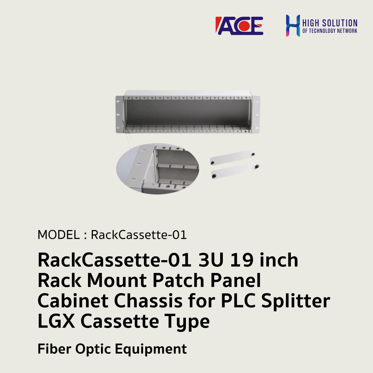 RackCassette-01 3U 19 inch Rack Mount Patch Panel Cabinet Chassis for ...