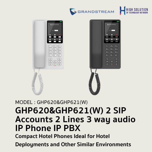GHP620&GHP621(W) (Grandstream) 2 SIP Accounts 2 Lines 3-way audio IP ...