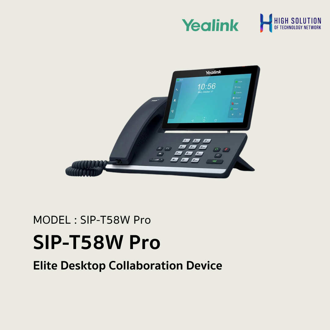 SIP-T58W Pro (Yealink) Elite Desktop Collaboration Device IP Phone IP ...