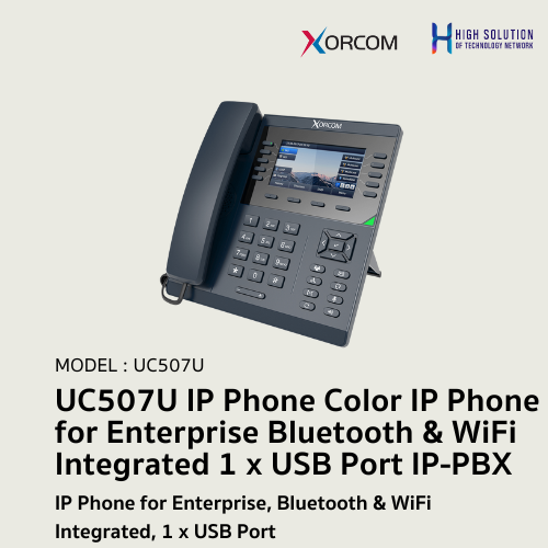 UC507U (xorcom) IP Phone Color IP Phone for Enterprise Bluetooth & WiFi ...