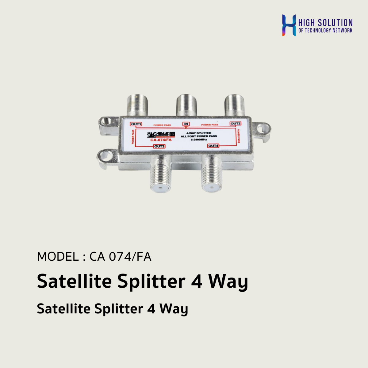 Satellite Splitter 4 Way - hstn