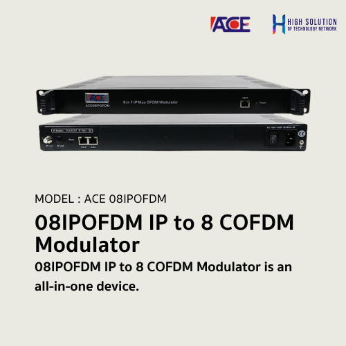 08IPOFDM (ACE) IP to 8 COFDM Modulator - hstn