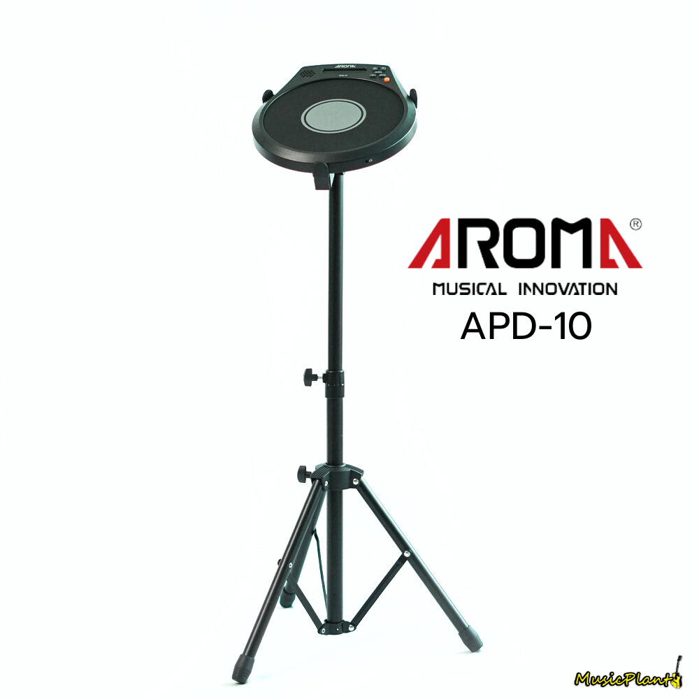 Aroma แป้นซ้อมกลองไฟฟ้า พร้อมขา รุ่น APD-10 - musicplant