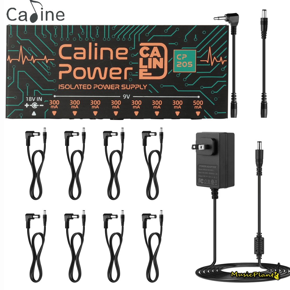 Caline - CP205 Fully Isolated Power supply with IC design for 8 Pedals ...
