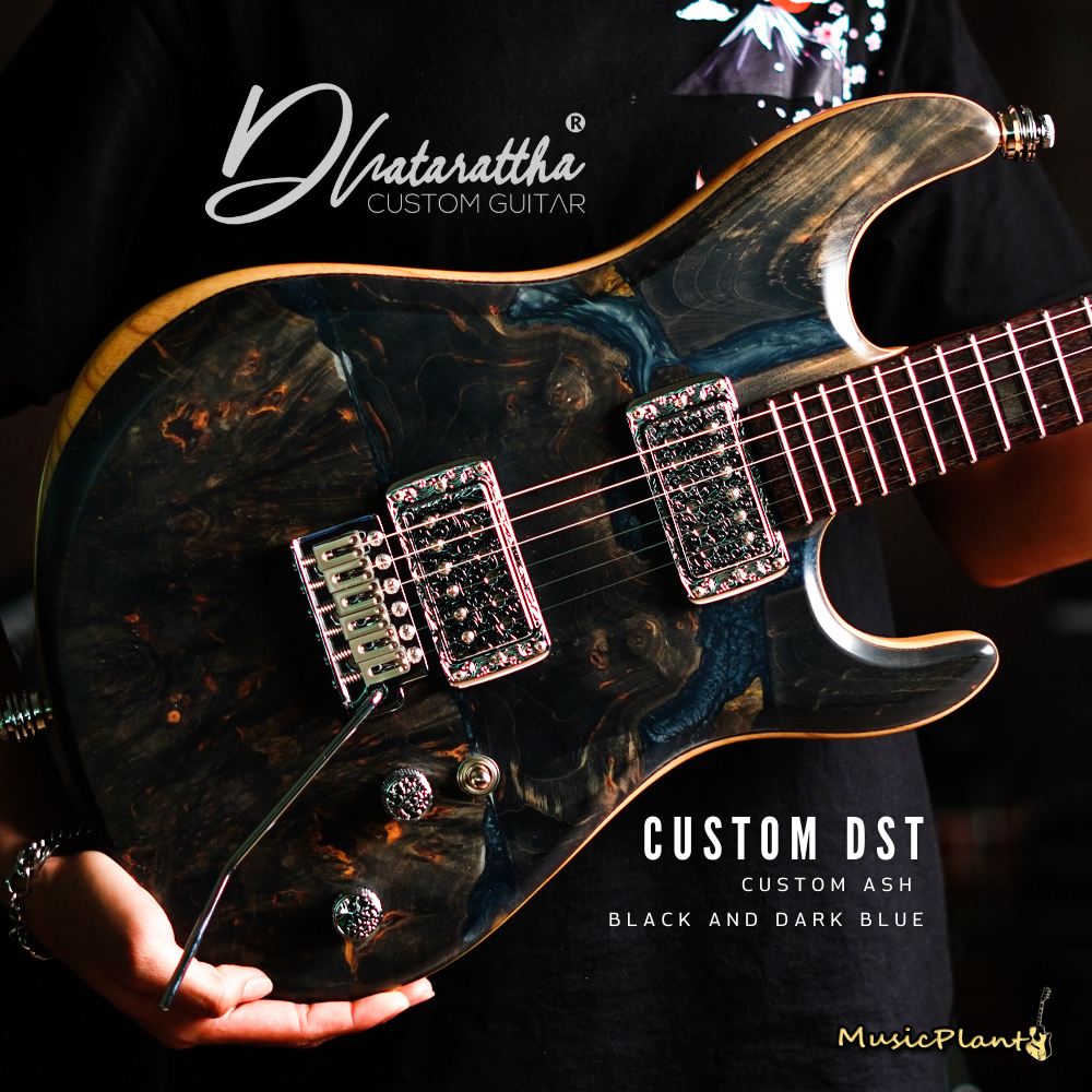 Dhatarattha - Custom DST Swamp Ash | Black - Dark Blue