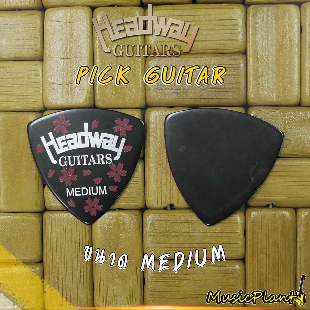Headway Sakura Pick ปิ๊กกีตาร์ (Black)