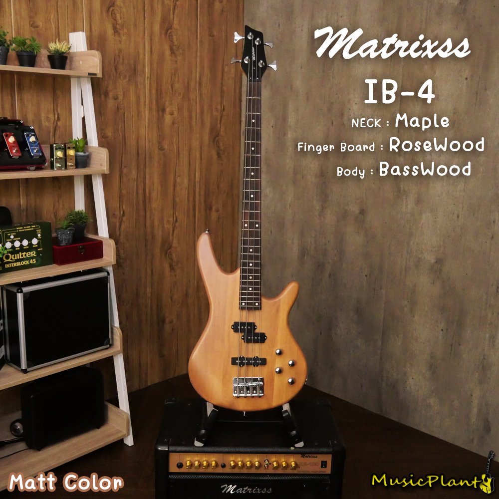 Matrixss เบสไฟฟ้า 4 สาย Electric ฺBass 4 Strings รุ่น IB-4 - musicplant