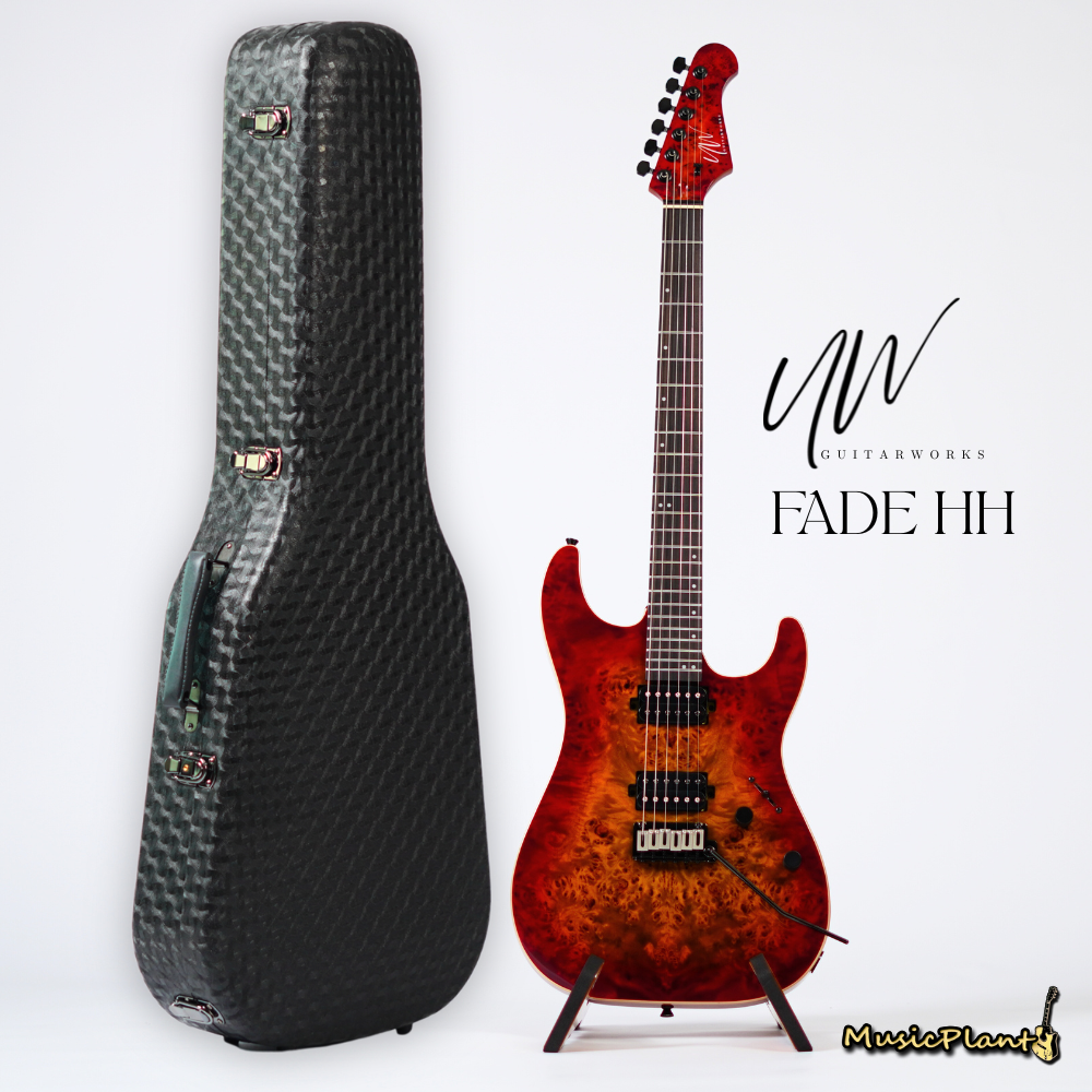 UW Guitarworks | Fade - Fire Red with UW Lightweight Hardcase