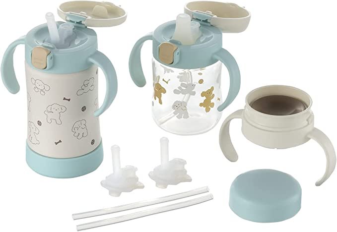 RICHELL ชุดเซตแก้วน้ำหัดดูดหลอด 3 step Premium (5m+) - pungklom