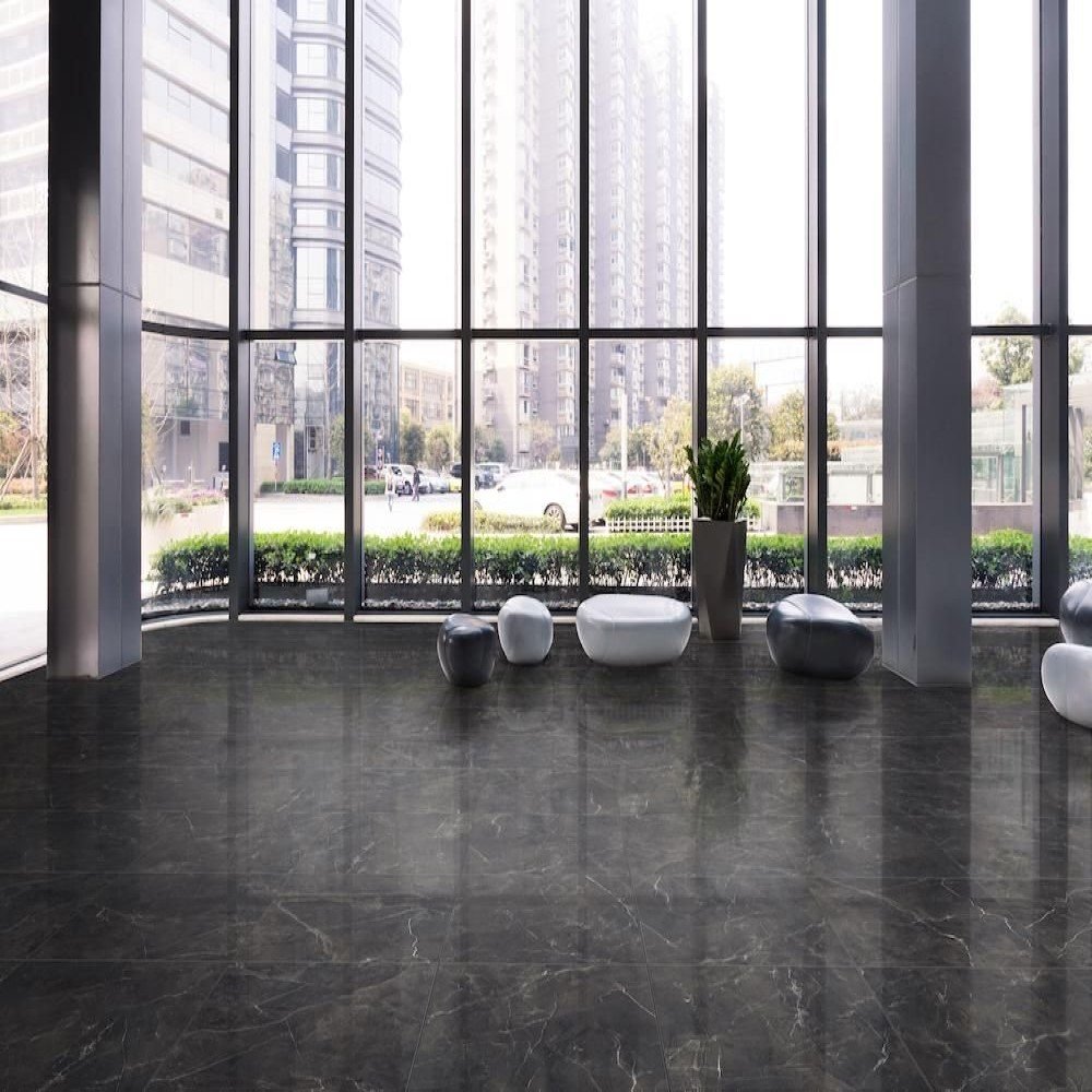 กระเบื้อง GP 60X60 XP-แดสคาลิโอ ดำ (II) (HG)R/T PM