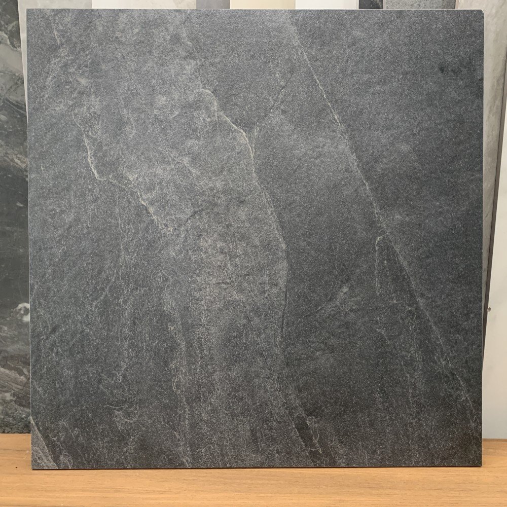 R10 Anti-Slip 60x60 NEPAL BLACK Stone Look Porcelain Tile