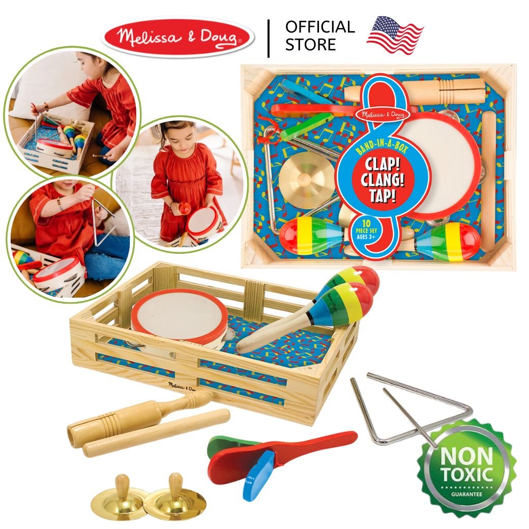 Melissa & Doug Band-in-a-Box Clap! Clang! Tap! รุ่น 0488 อุปกรณ์ดนตรี ...