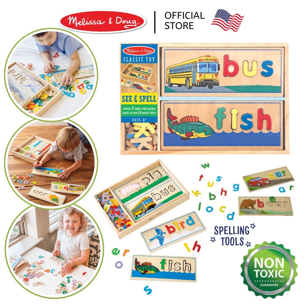 Melissa & Doug See and Spell รุ่น 2940 ชุดผสมคำศัพท์ ของเล่นฝึกสะกดคำ ...