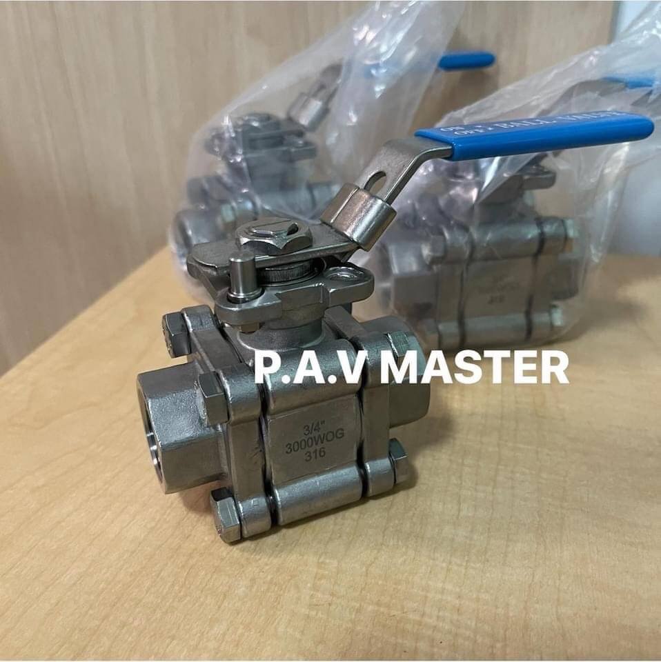 VALTEC BALL VALVE 3PC SS.316 DIRECT MOUNTING 3000 PSI