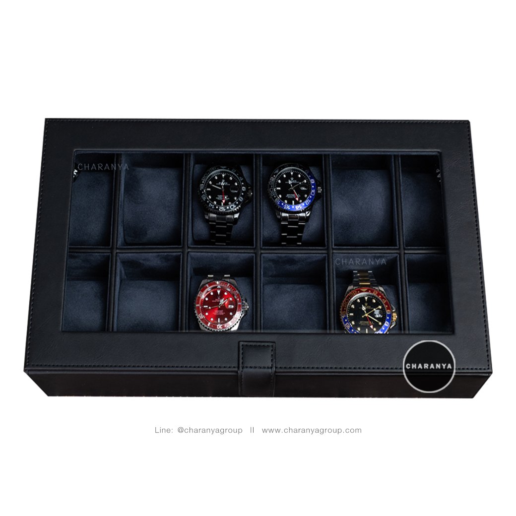 12 PIECE WATCH BOX กล่องนาฬิกา 12 เรือน หมอนมาตรฐาน