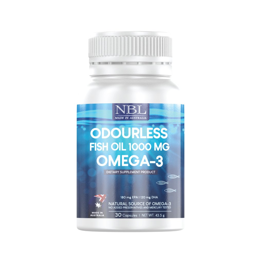 NBL Odourless Fish Oil 1000 MG OMEGA-3 (30 Capsules)
