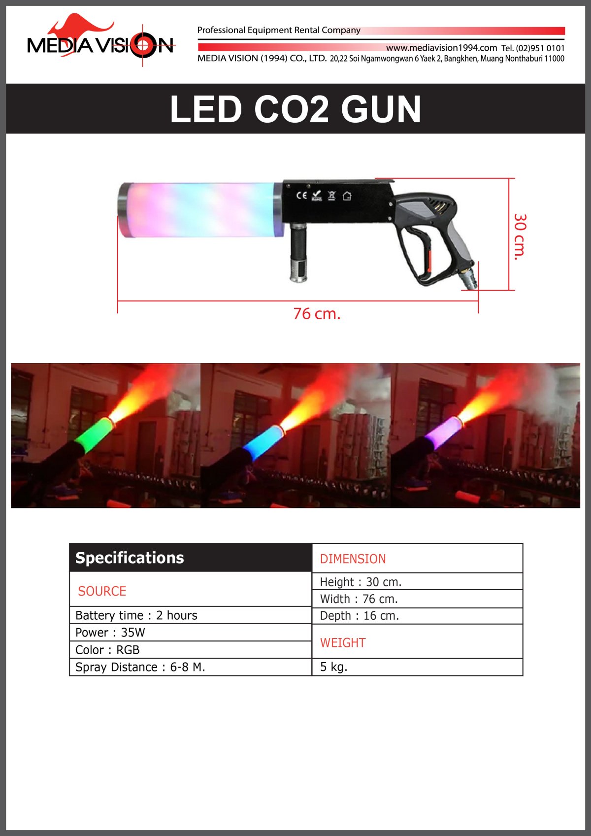 LED CO2 GUN