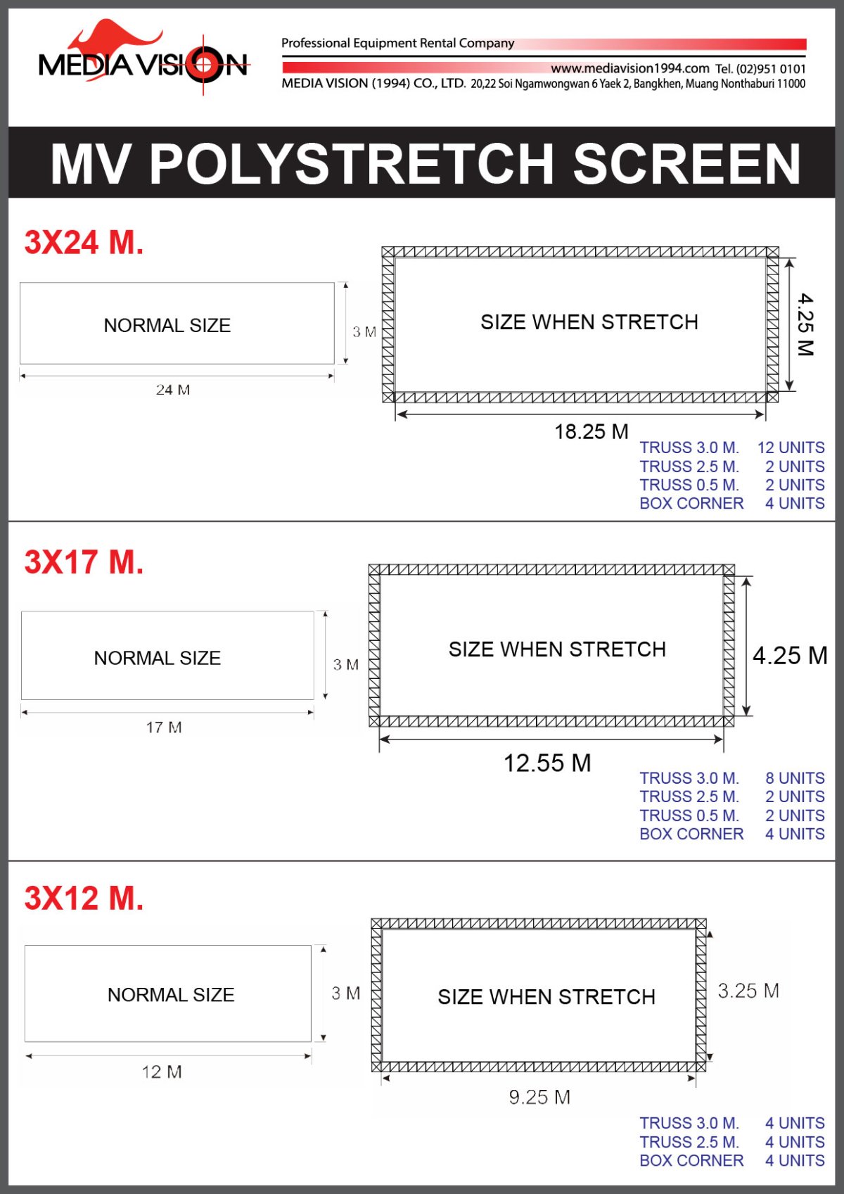 MV POLYSTRETCH SCREEN