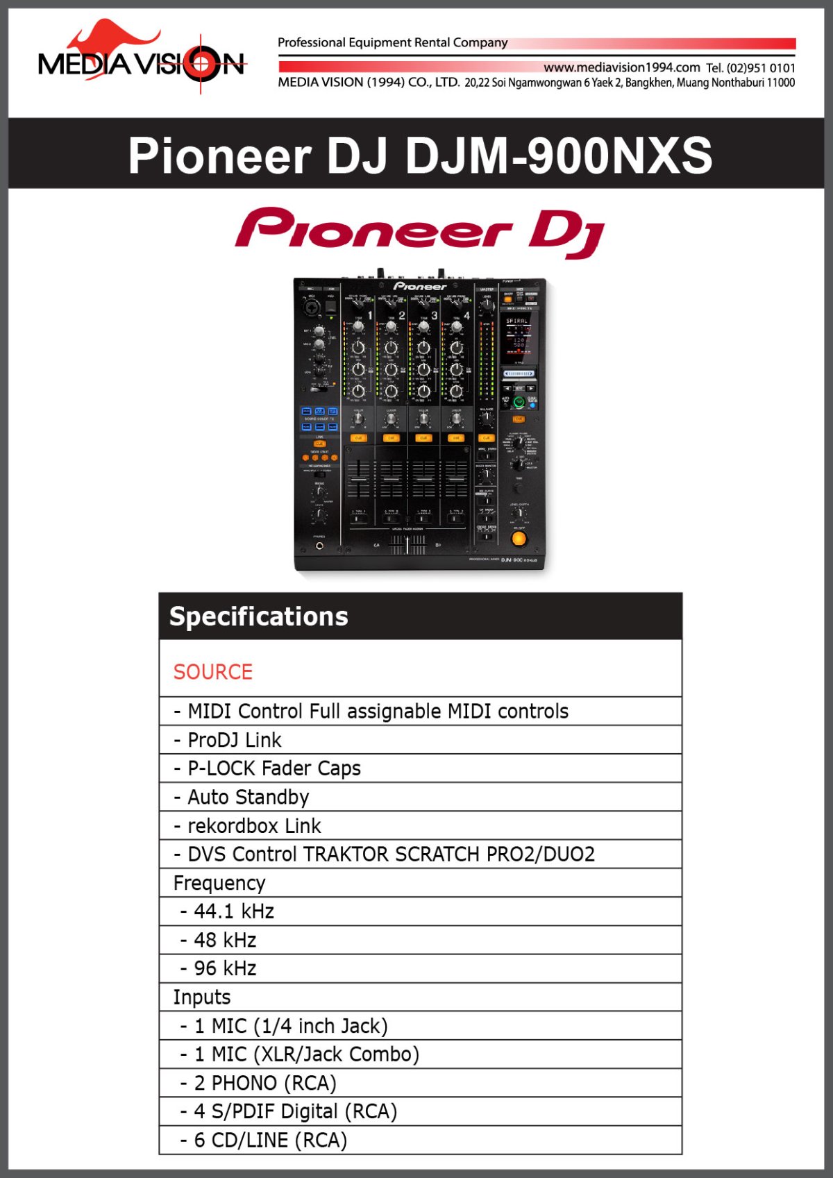 PIONEER DJ DJM-900NXS - mediavision1994